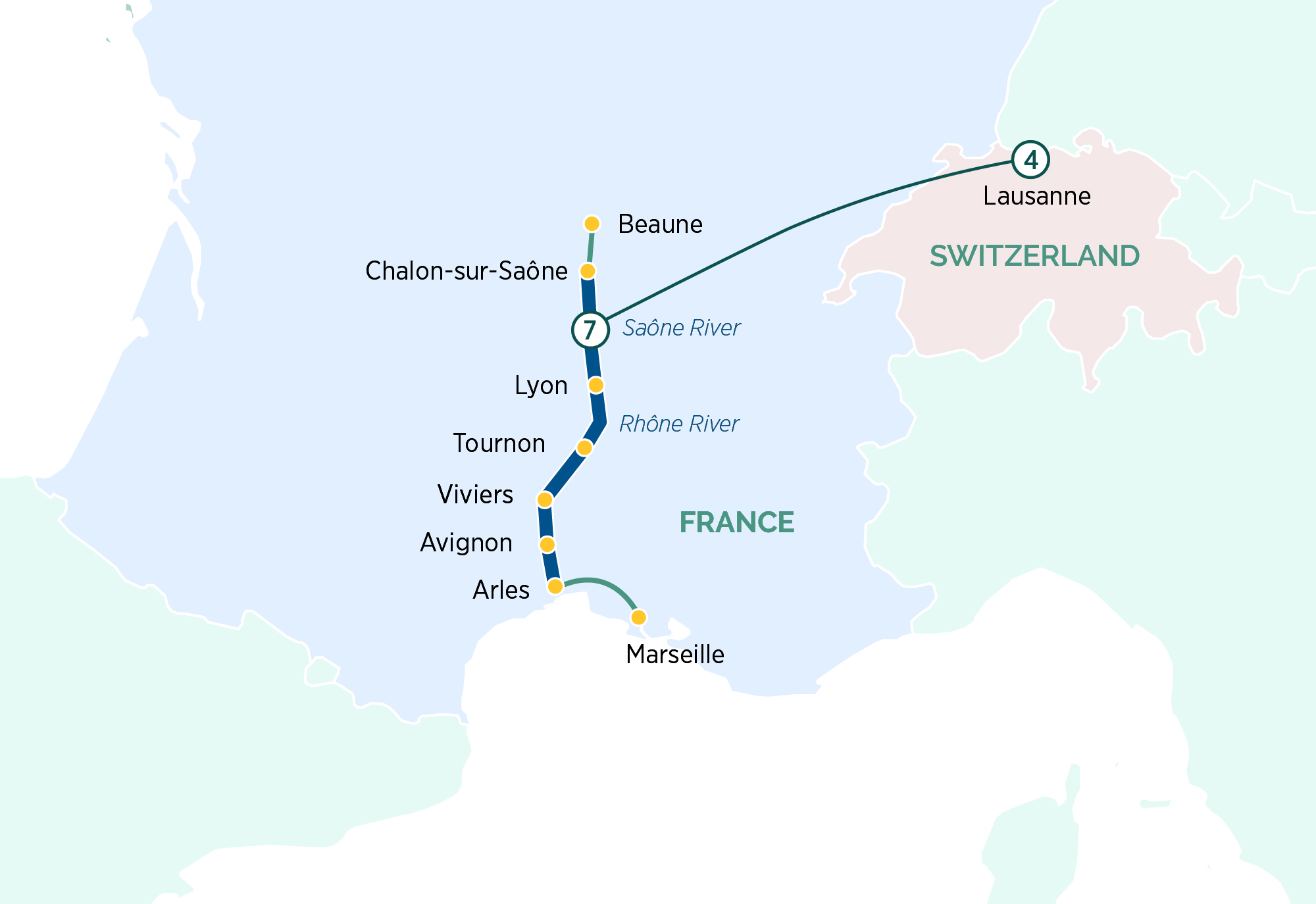 Autumn Sensations of Lyon & Provence with Swiss Mountains | Ecruising ...